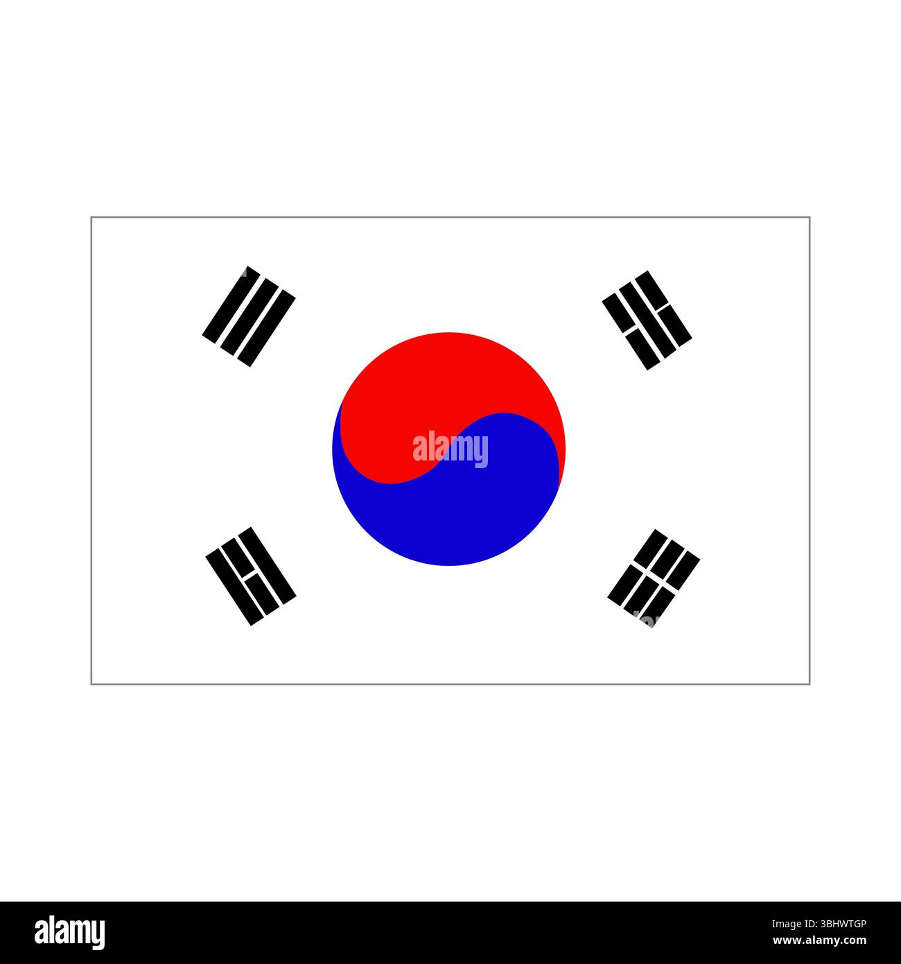 South korea flag, korean flag vector image Stock Vector Image & Art - Alamy