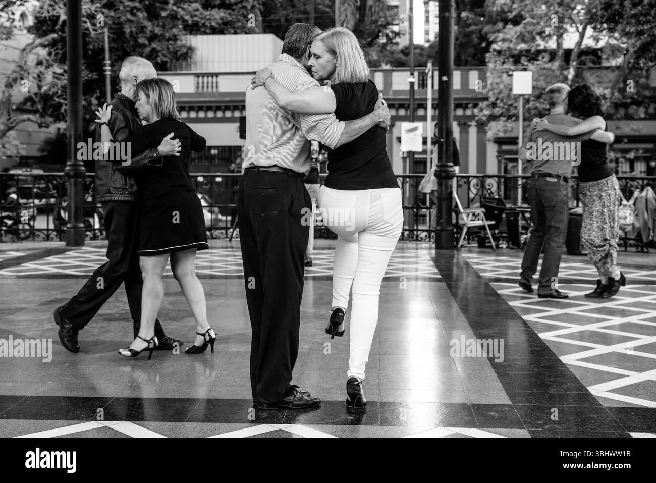Senior Couples Tango Dancing At La Glorieta Milonga, Buenos Aires ...