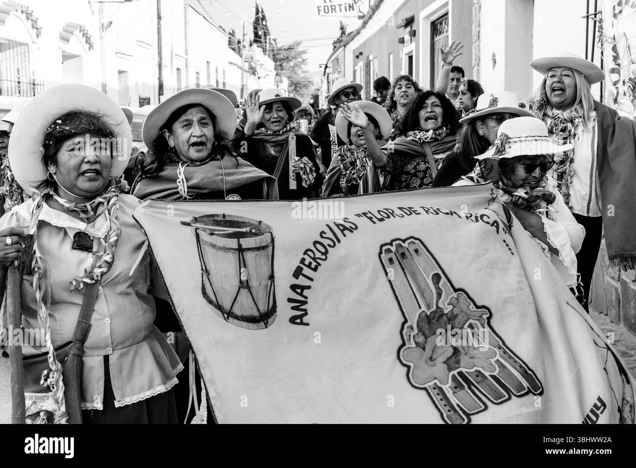 A Group Of Local Women Take Part In A Procession Around The Streets Of ...