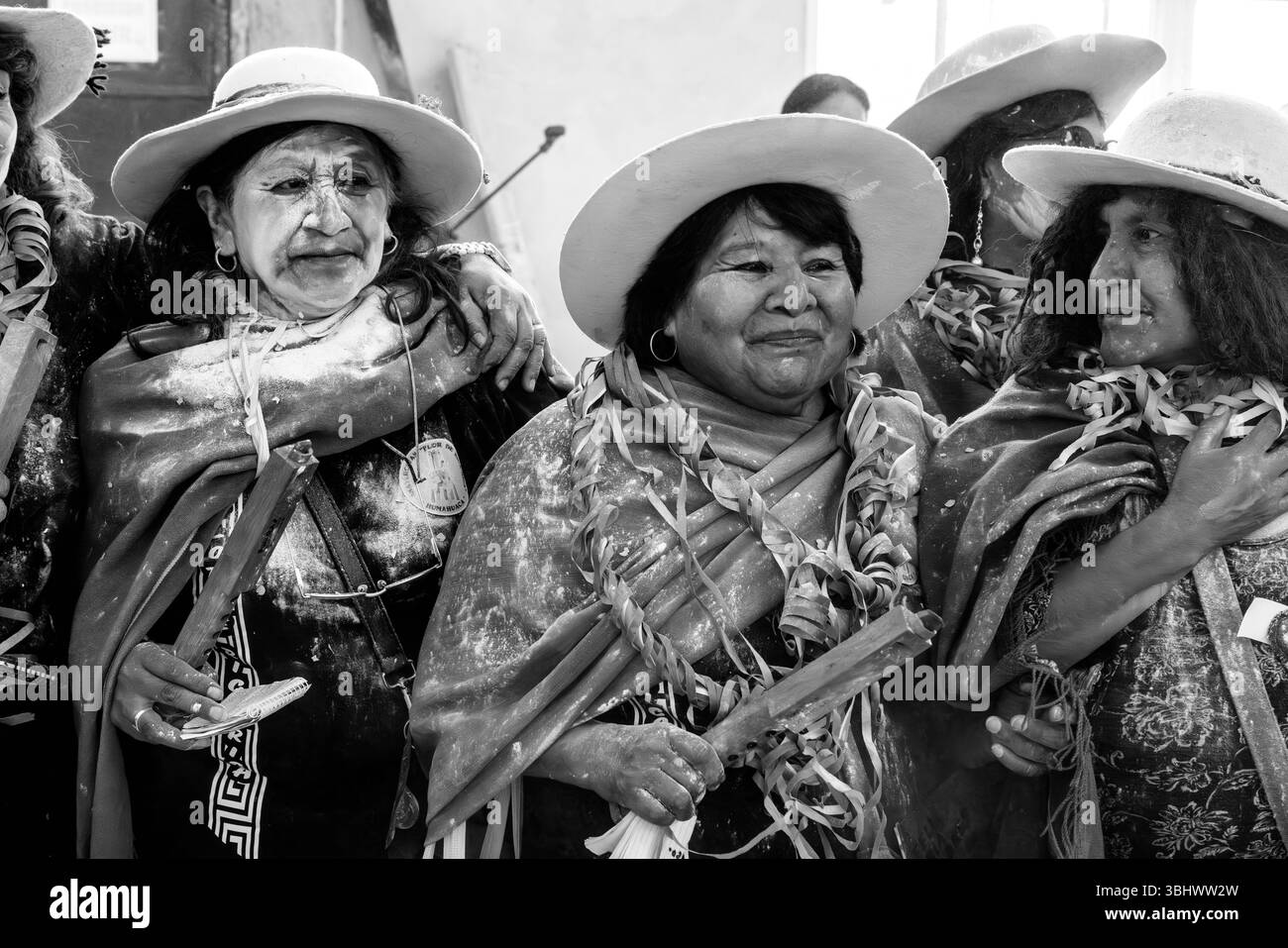 A Group Of Local Women Take Part In Carnival Celebrations Inside A Hall ...