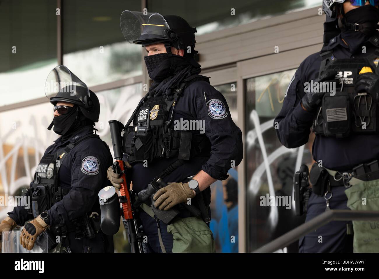 Los Angeles, California, USA - June 10, 2025: U.S. Customs and Border ...