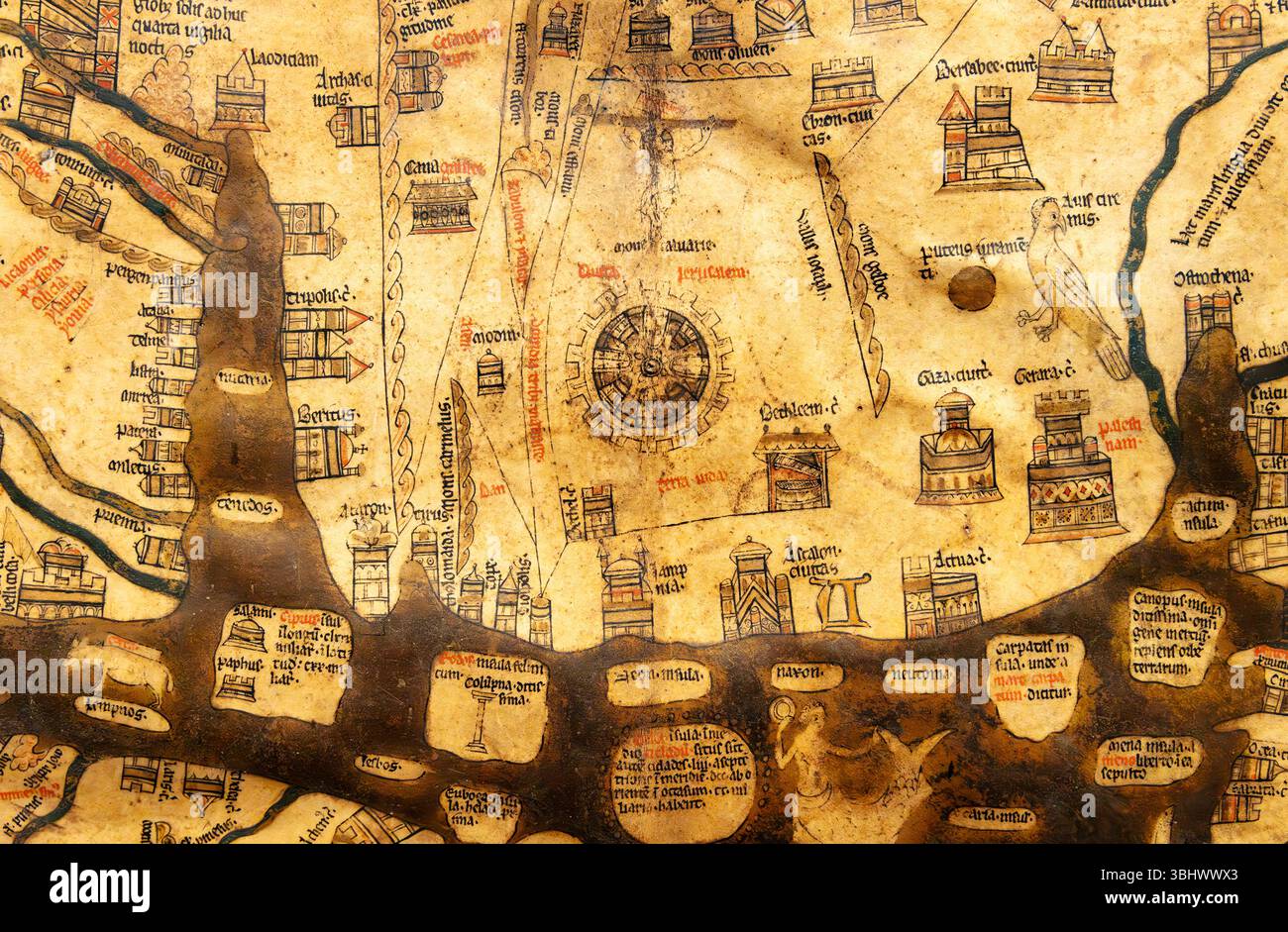Medieval world map hi-res stock photography and images - Alamy