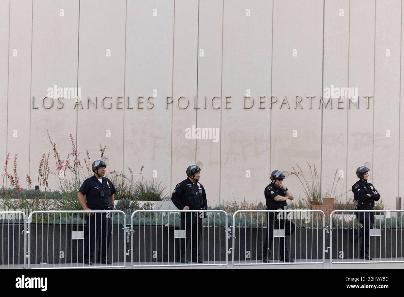 Los Angeles, California, USA - June 10, 2025: Los Angeles Police ...