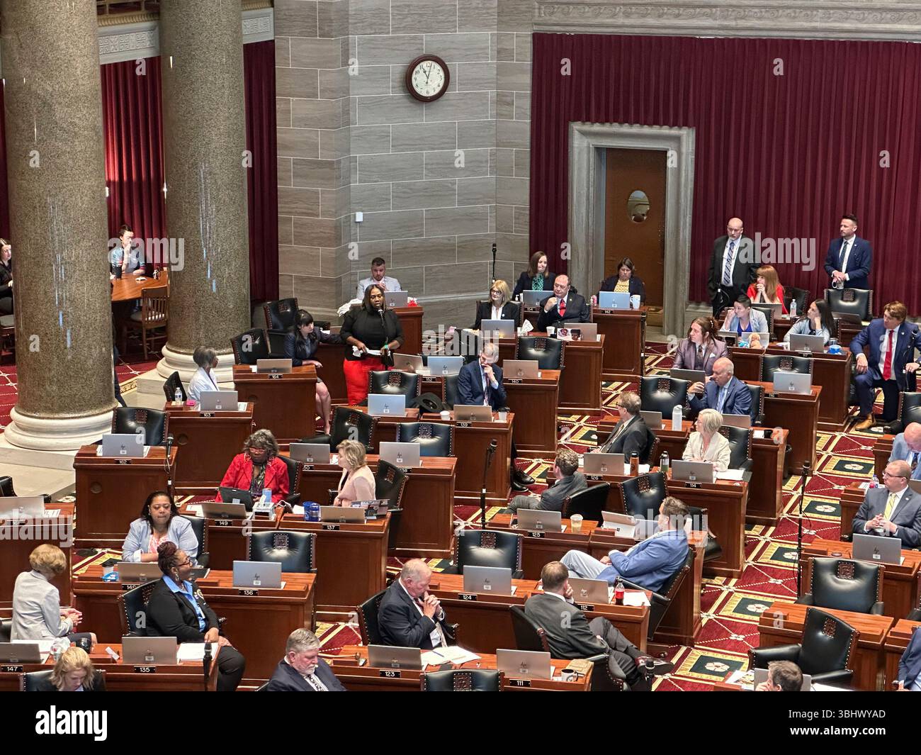 Missouri state Rep. Kimberly-Ann Collins describes for fellow lawmakers ...