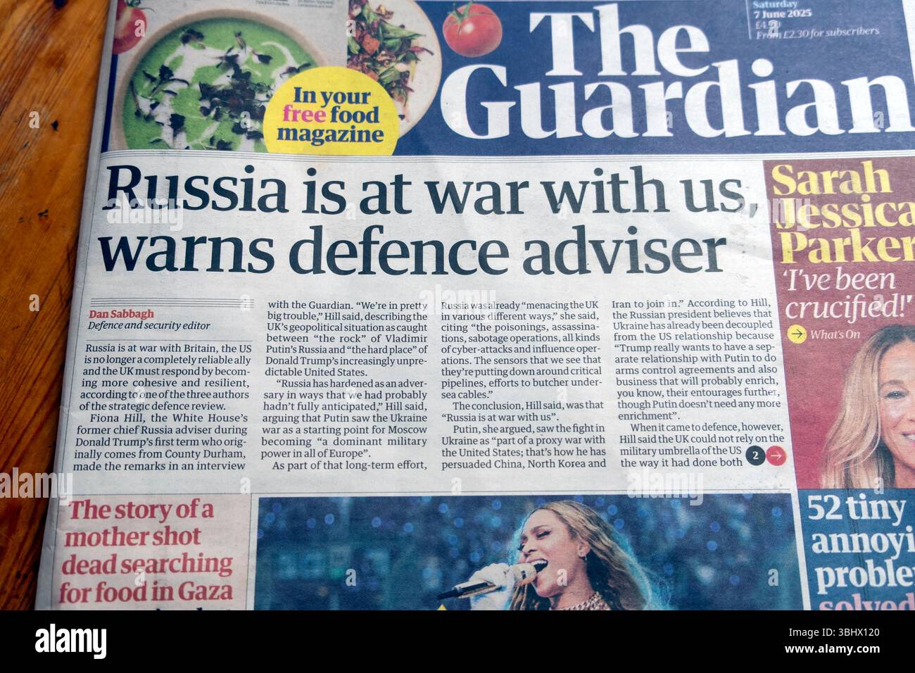 'Russia is at war with us, warns defence adviser (Fiona Hill)' Guardian ...