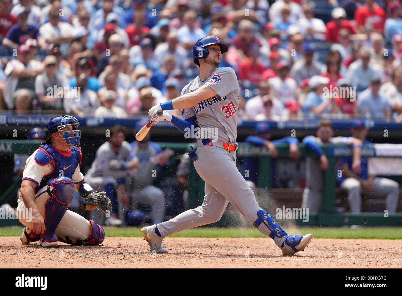 Chicago Cubs' Kyle Tucker plays during a baseball game Wednesday, June ...