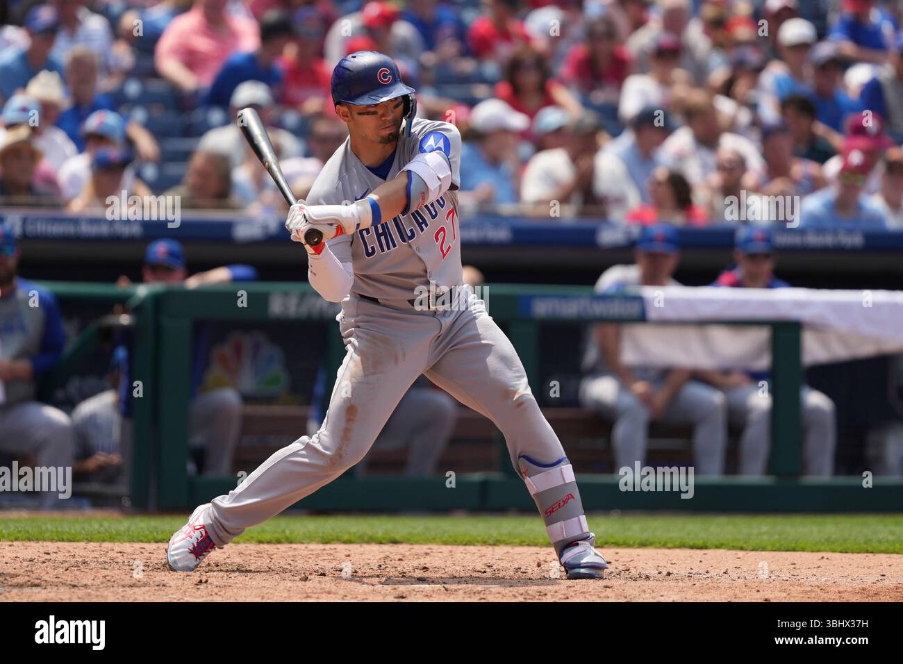 Chicago Cubs' Seiya Suzuki plays during a baseball game Wednesday, June ...