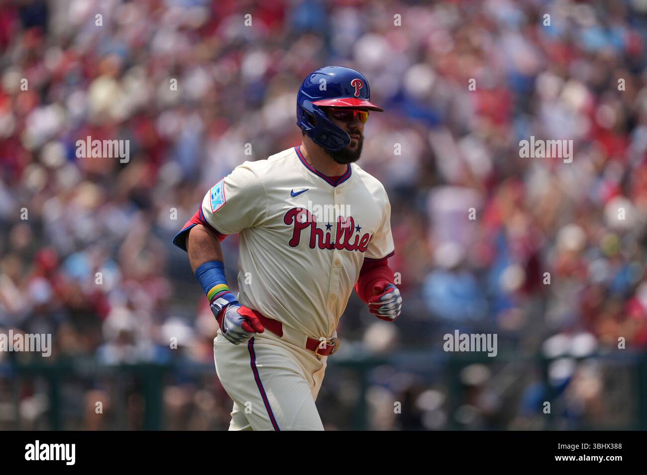 Philadelphia Phillies' Kyle Schwarber plays during a baseball game ...