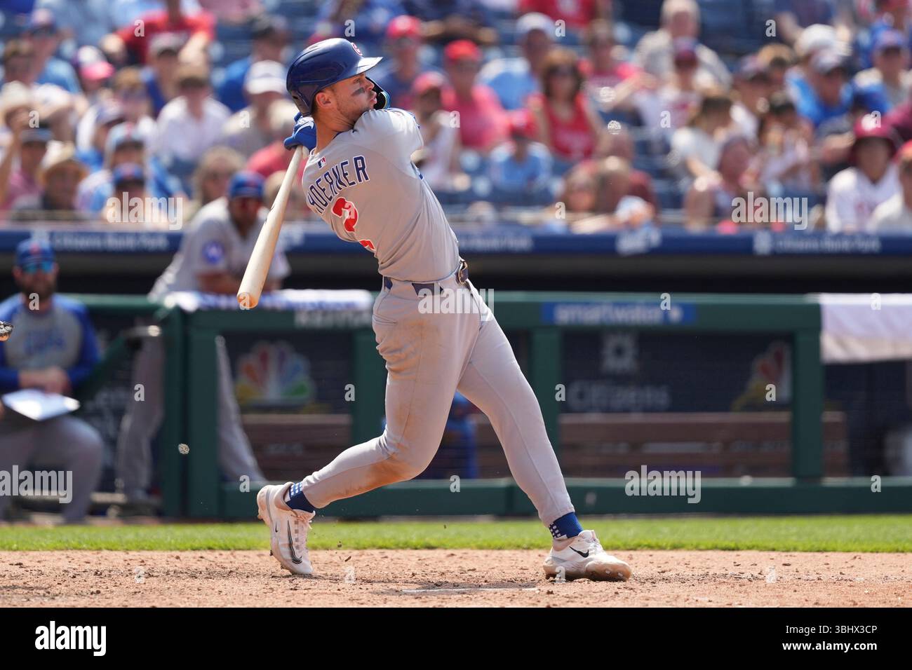 Chicago Cubs' Nico Hoerner plays during a baseball game Wednesday, June ...
