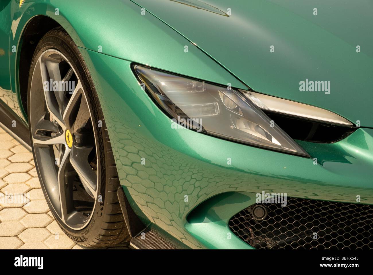 Ferrari 296 GTB headlights, Modena, Italy Stock Photo - Alamy
