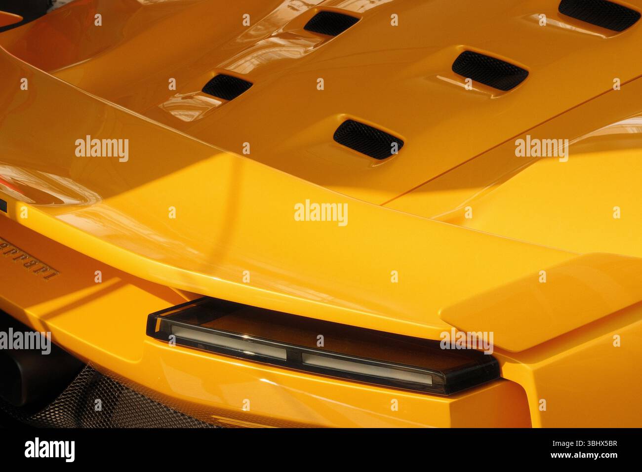 Ferrari F80 Rear in During Motor Valley Fest in Modena, Italy Stock ...