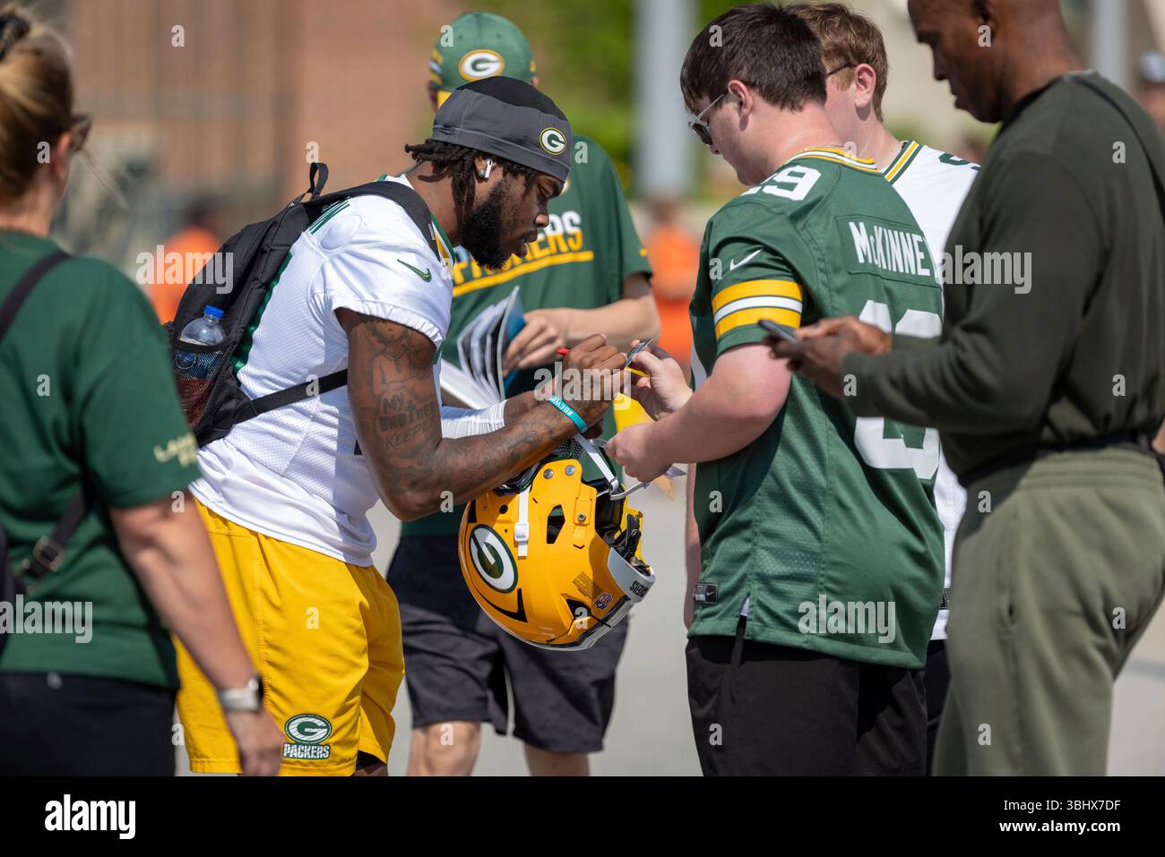 Green Bay Packers running back Emanuel Wilson (31) during practice at ...