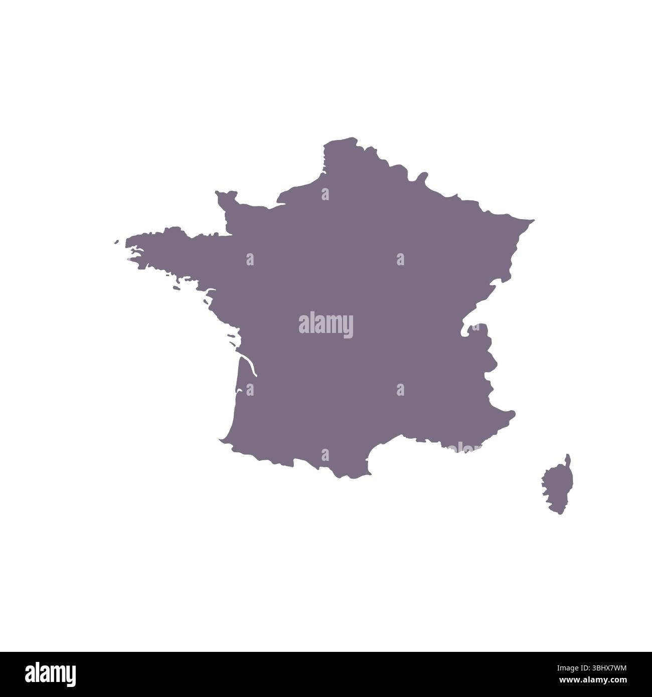 Map of France, sign silhouette. World Map Globe. Vector Illustration ...