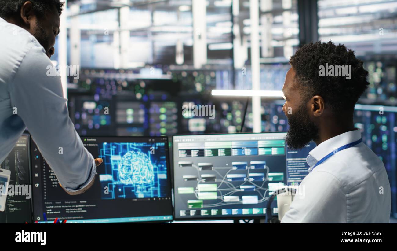 Pleased data center manager hi-res stock photography and images - Alamy
