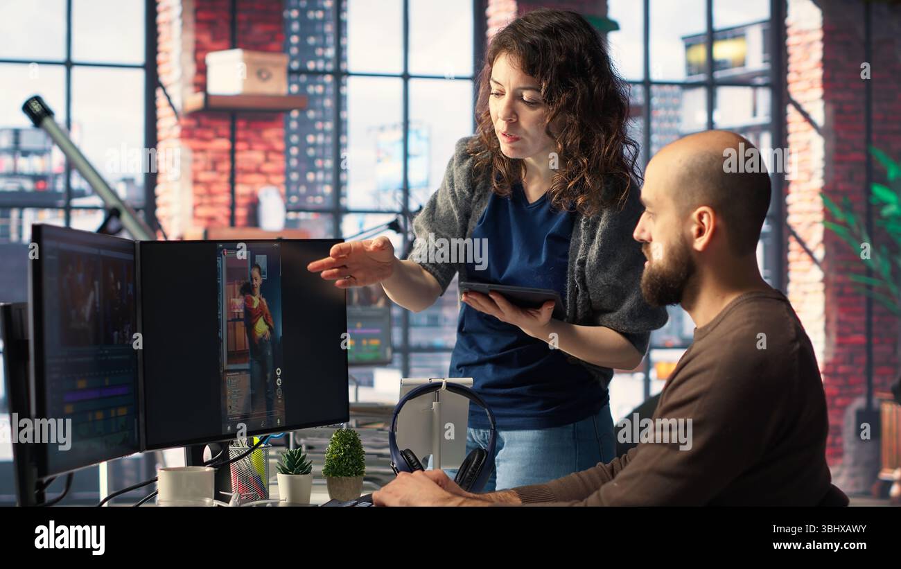 Woman analyzing ai insights on hi-res stock photography and images - Alamy