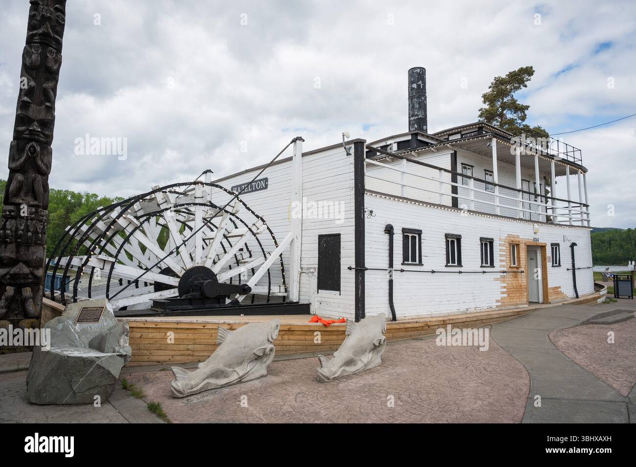The village of Hazelton British Columbia, Canada. Hazelton is one of ...