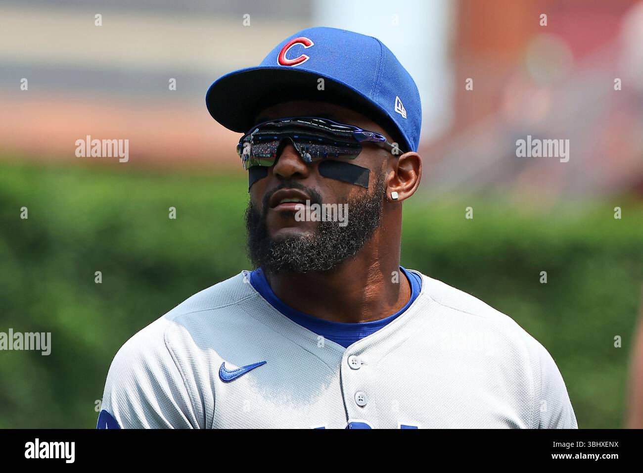 PHILADELPHIA, PA - JUNE 11: Vidal Bruján #17 of the Chicago Cubs prior ...