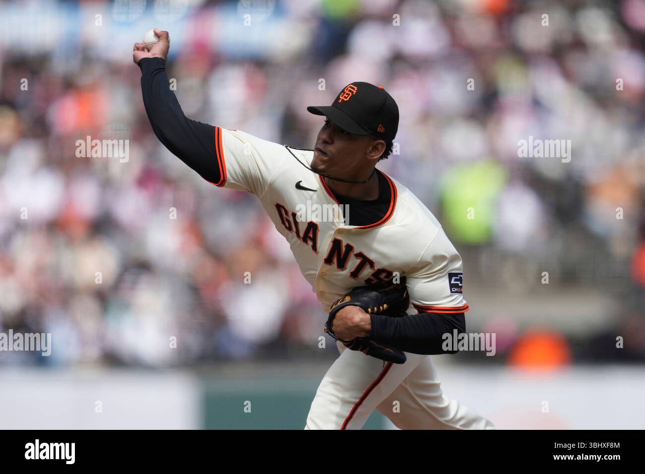 San Francisco Giants pitcher Randy Rodríguez during a baseball game ...