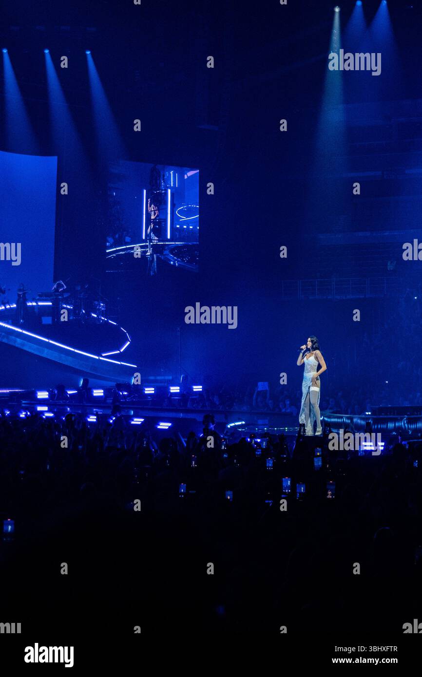 Prague, Czech Republic - 28 May, 2025. Pop super star singer Dua Lipa ...