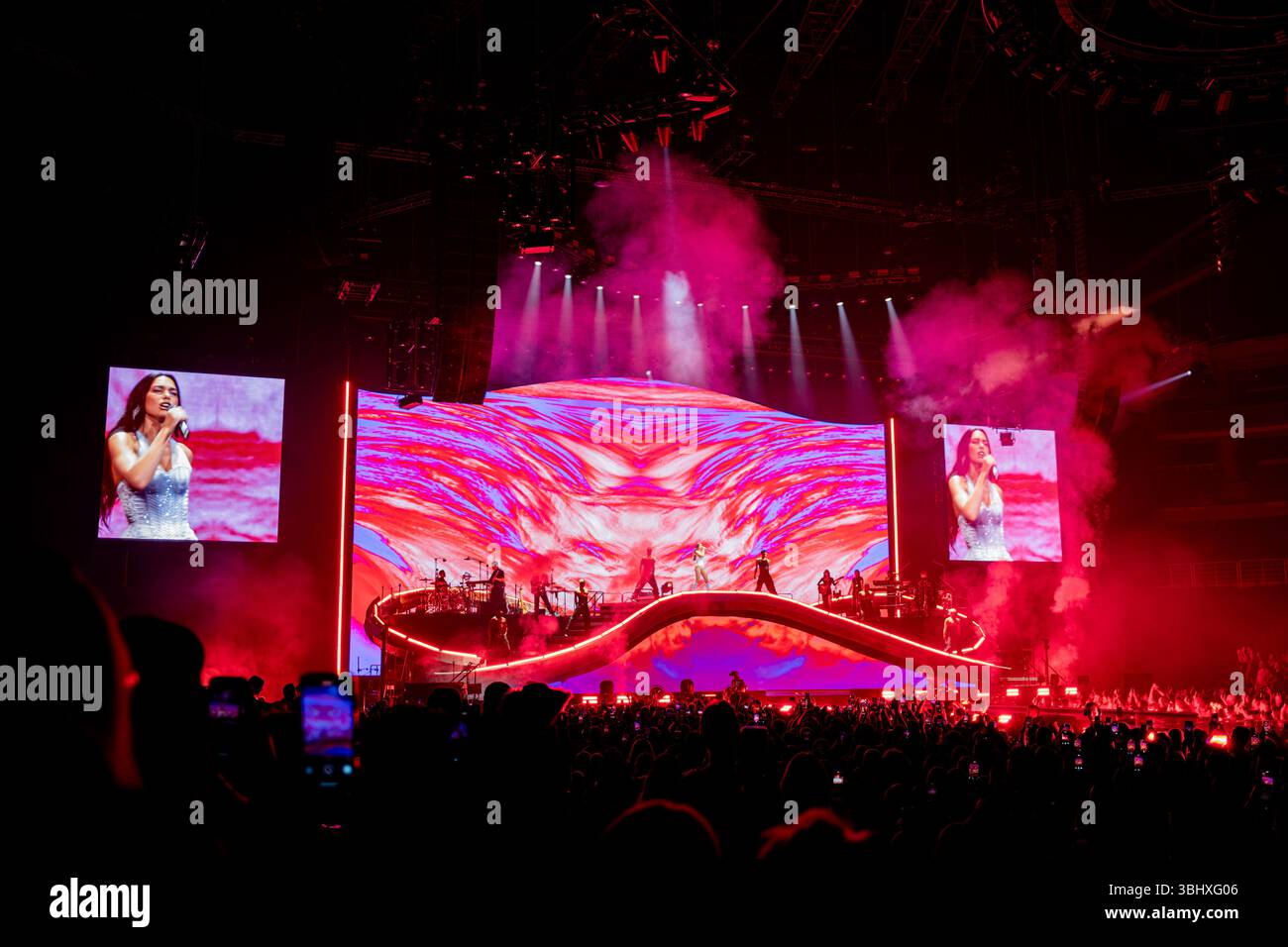 Prague, Czech Republic - 28 May, 2025. Pop super star singer Dua Lipa ...