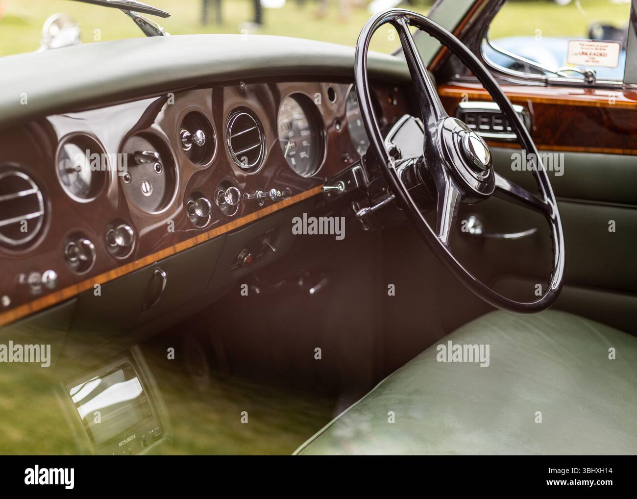 Luxury interior at the London Concours classic car show 2025 Stock ...
