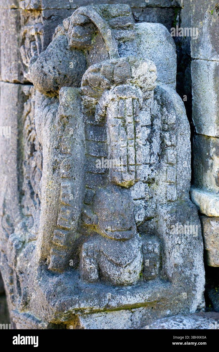 The relief on Arjuna Temple complex in Dieng. (In this complex there ...