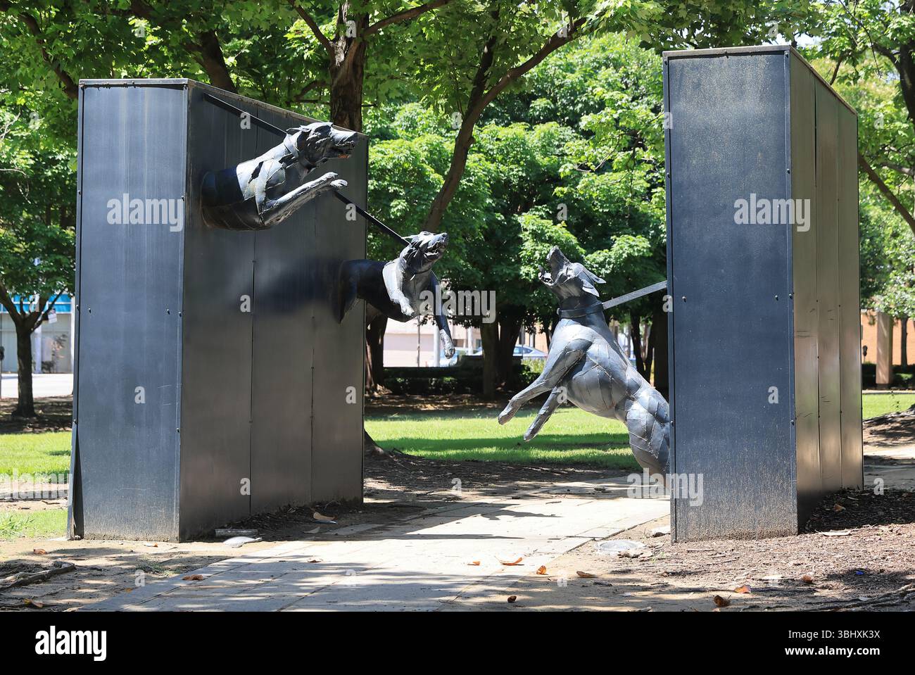 Kelly Ingram Park in Birmingham, Alabama, a public park with ...