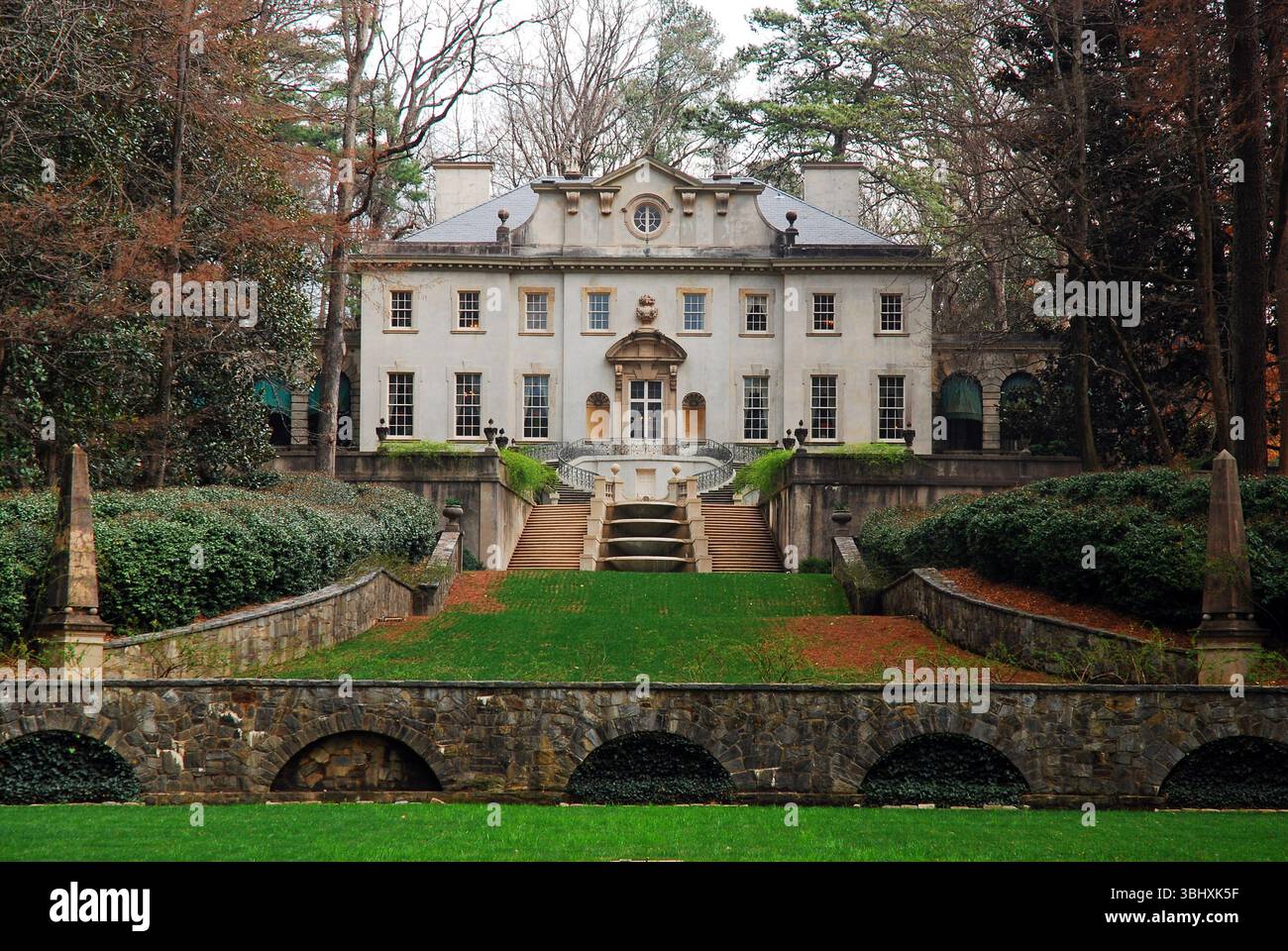 The historic Swan House sits in the Buckhead neighborhood of Atlanta ...