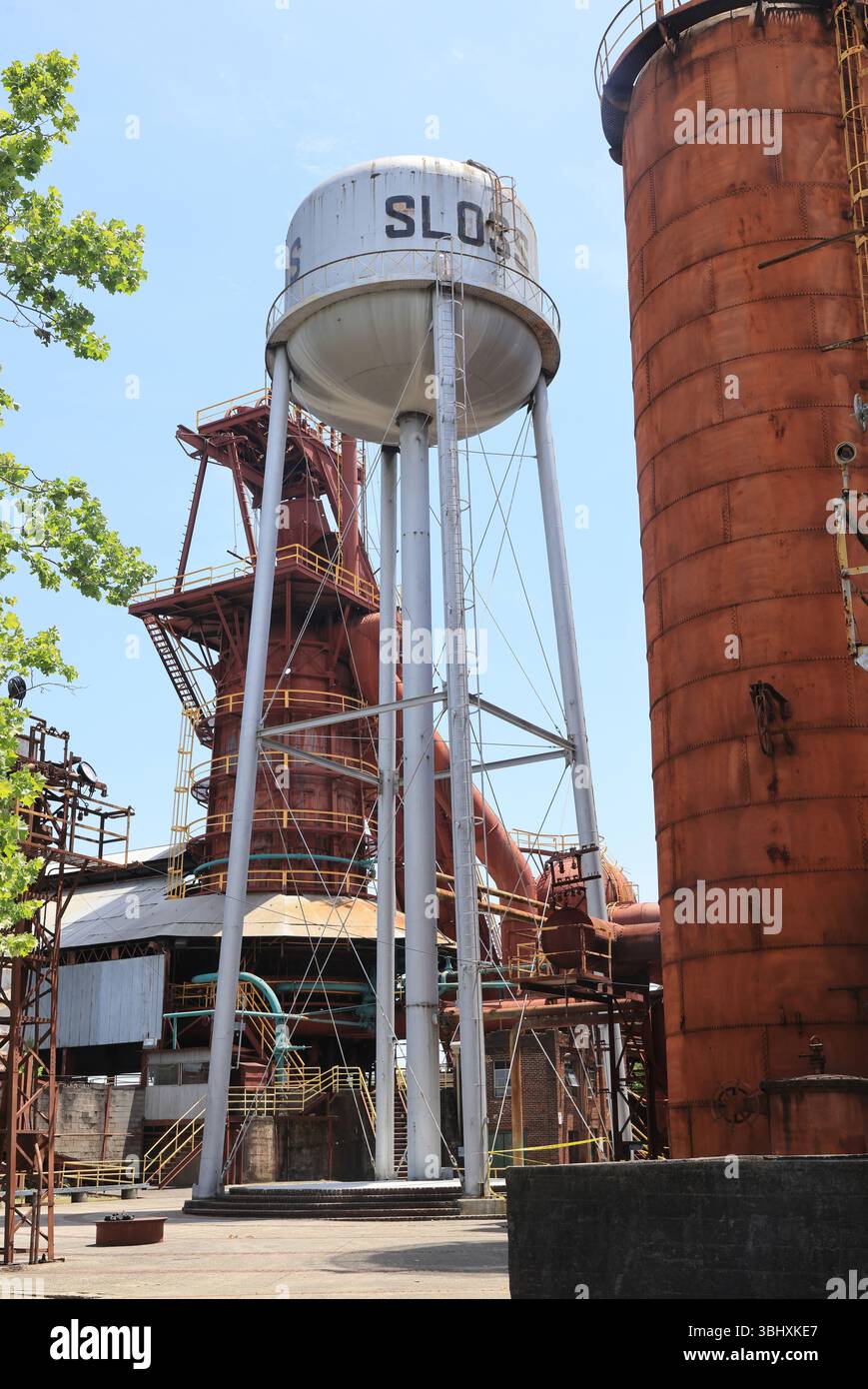 Portrait sloss furnaces historic national landmark hi-res stock ...