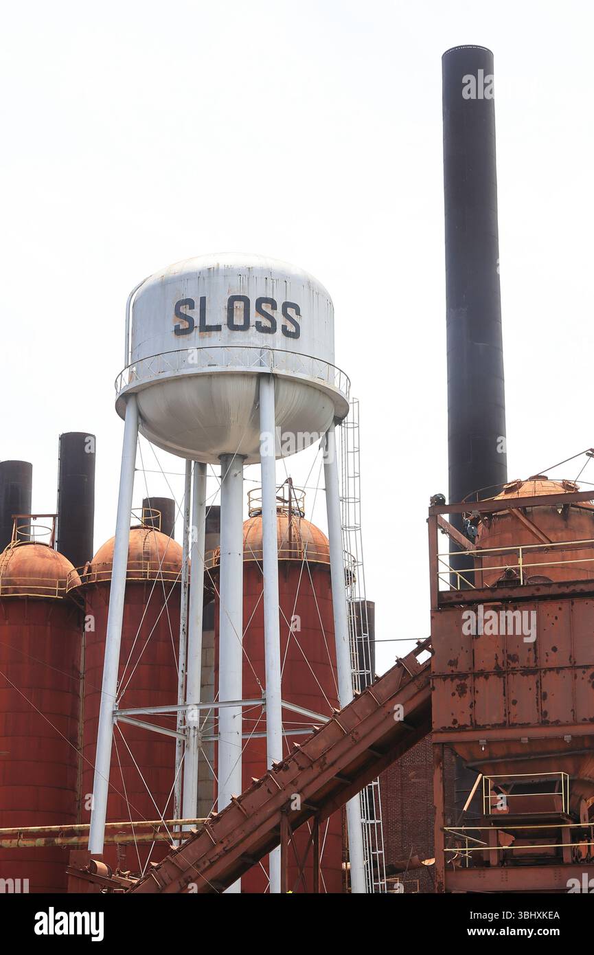 Portrait sloss furnaces historic national landmark hi-res stock ...