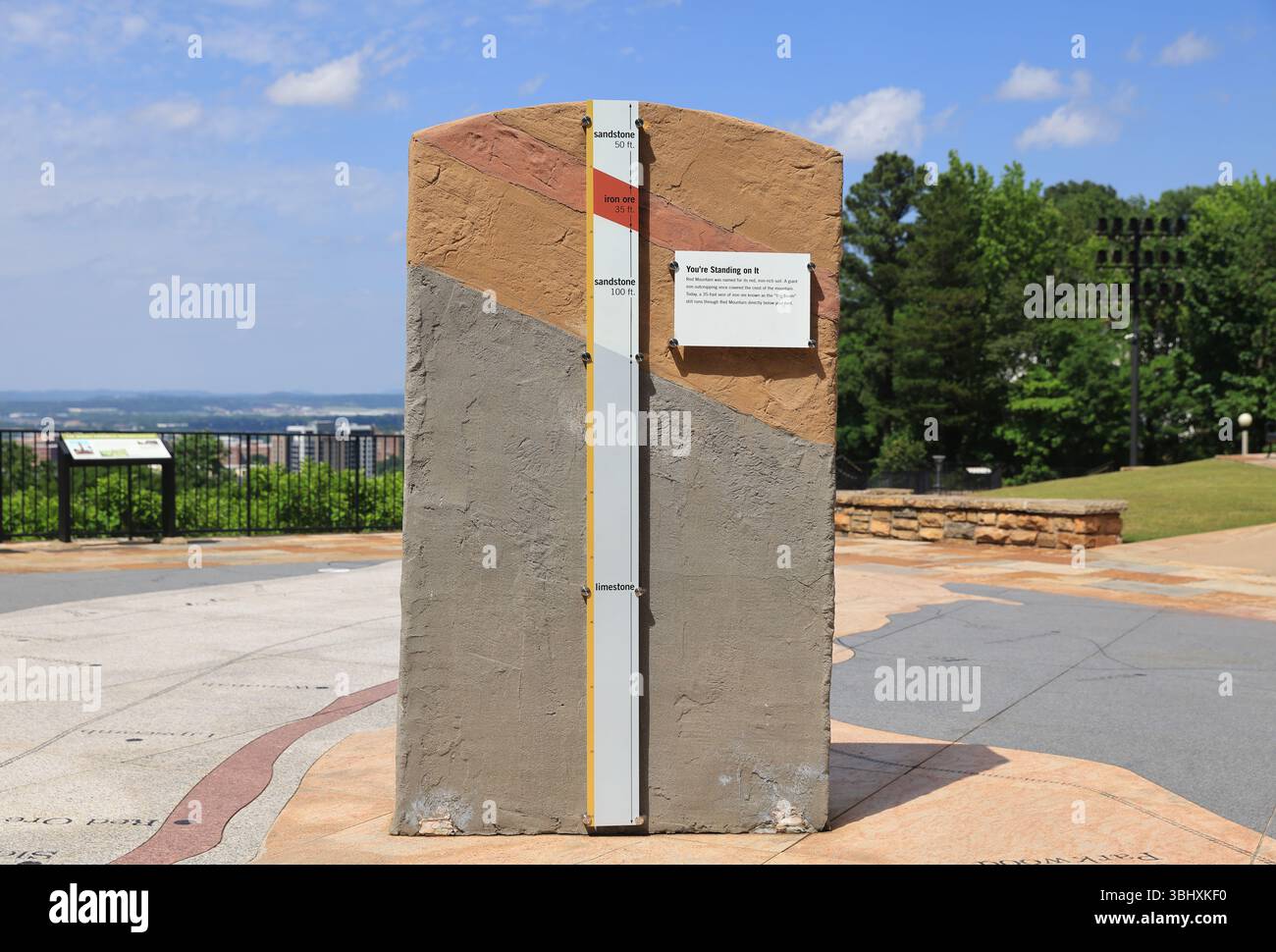 Symbol of Birmingham, the Vulcan, giant, 56 ft high cast iron statue of ...