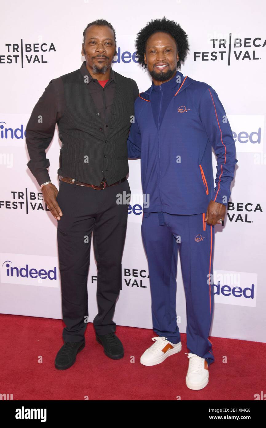 New York, USA. 11th June, 2025. (L-R) Erik LaRay Harvey and Elvis ...