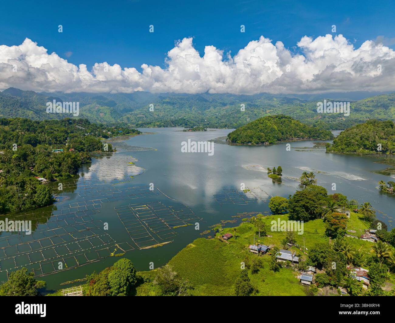 Lake Sebu in South Cotabato, beautiful landscape with mountain ...
