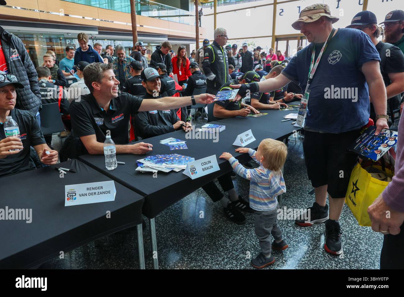 May 31st, 2025: Acura Meyer Shank Racing driver Colin Braun (60) signs ...