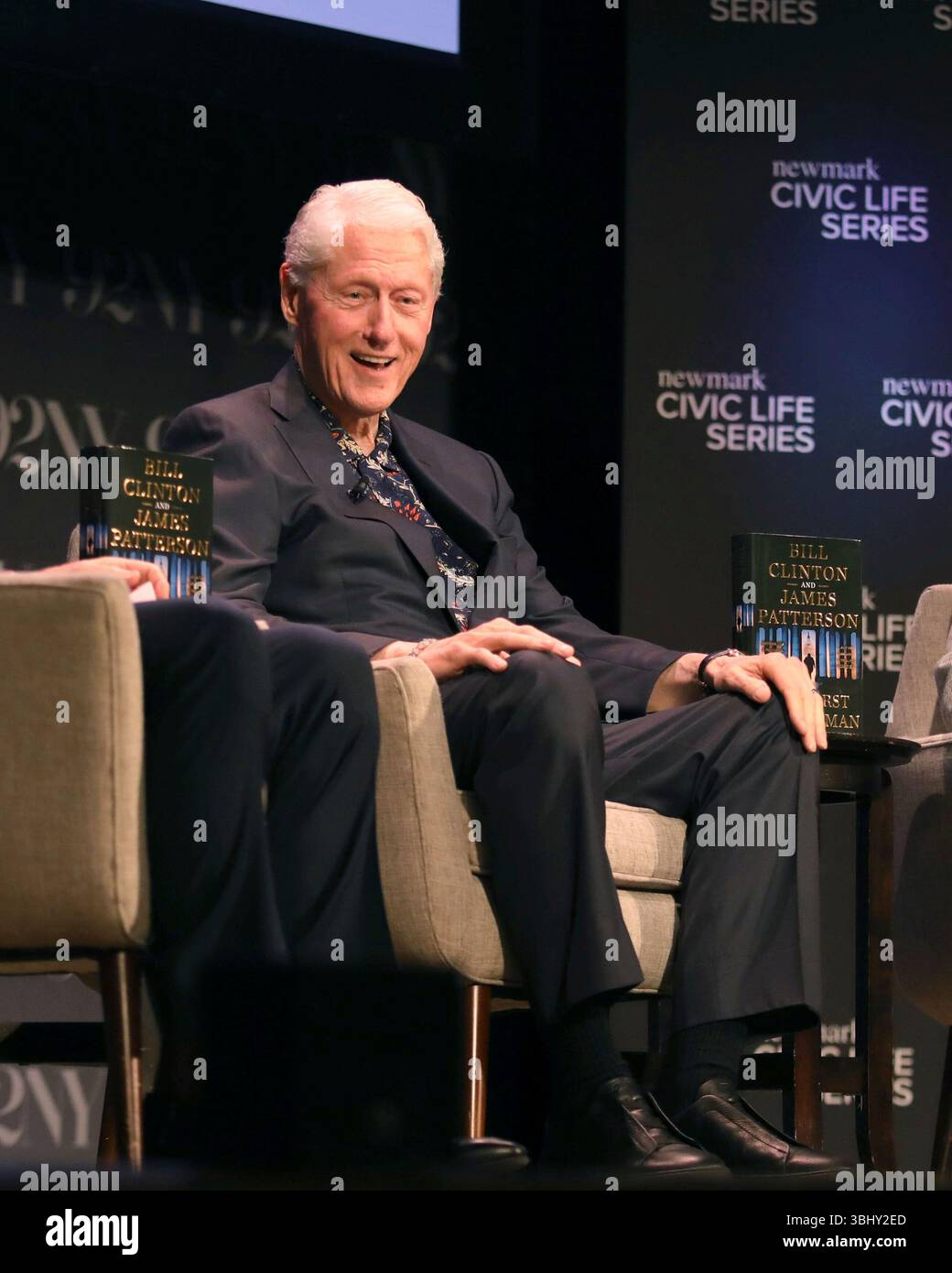 Former President Bill Clinton on stage discussing his book "The First ...