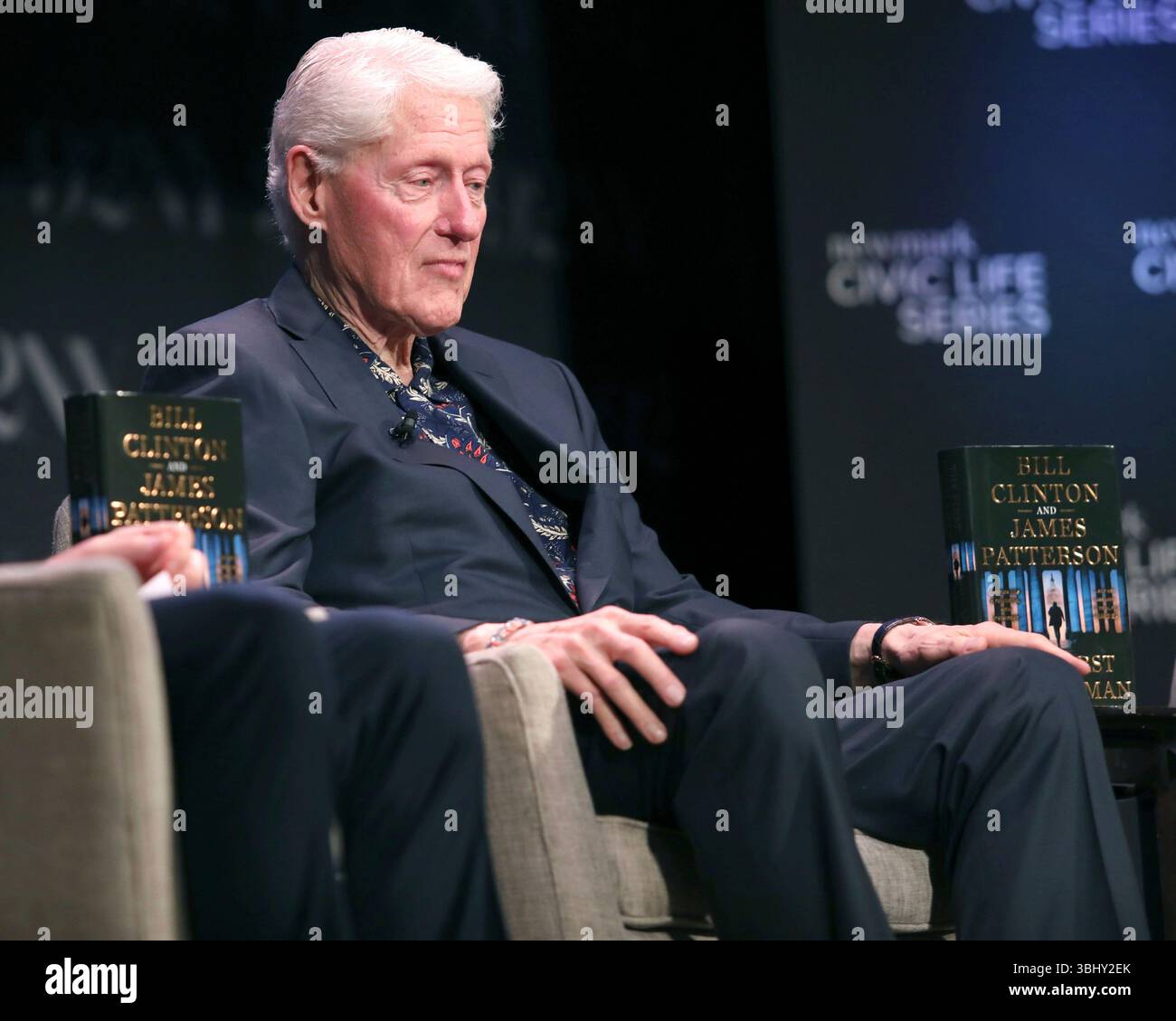 Former President Bill Clinton on stage discussing his book "The First ...