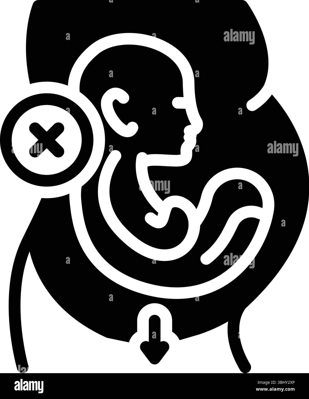 Miscarriage icon Black and White Stock Photos & Images - Alamy