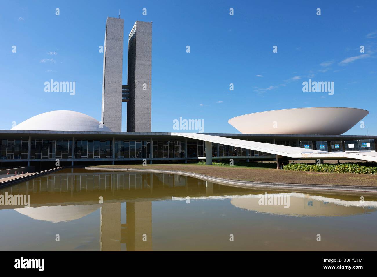 A photo shows the Brazilian Federal Congress in Brasilia, Brazil on ...