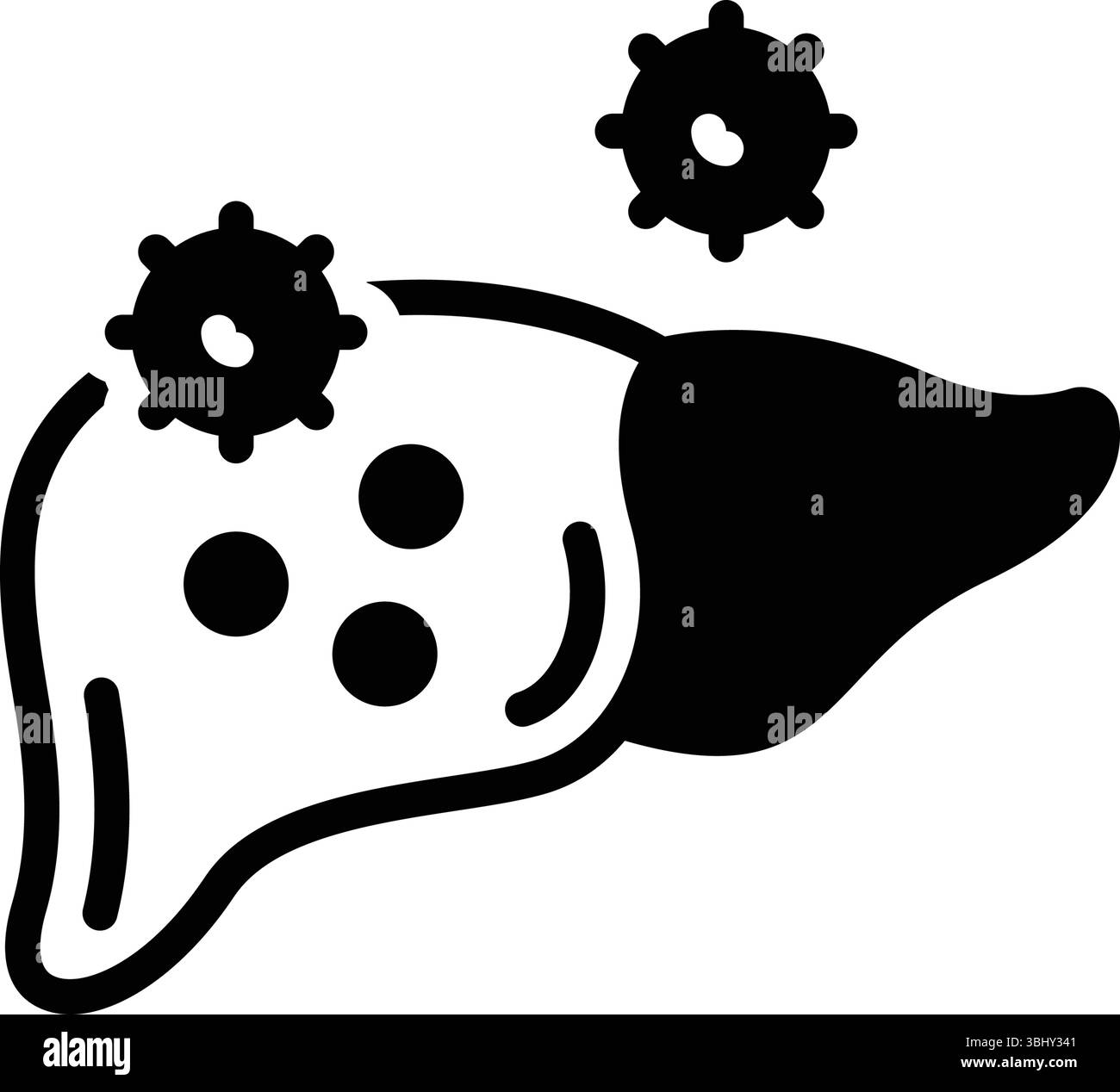 Hepatitis vector vectors Black and White Stock Photos & Images - Alamy