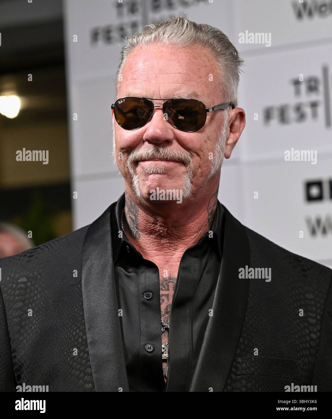James Hetfield attends the "Metallica Saved My Life" premiere at BMCC ...