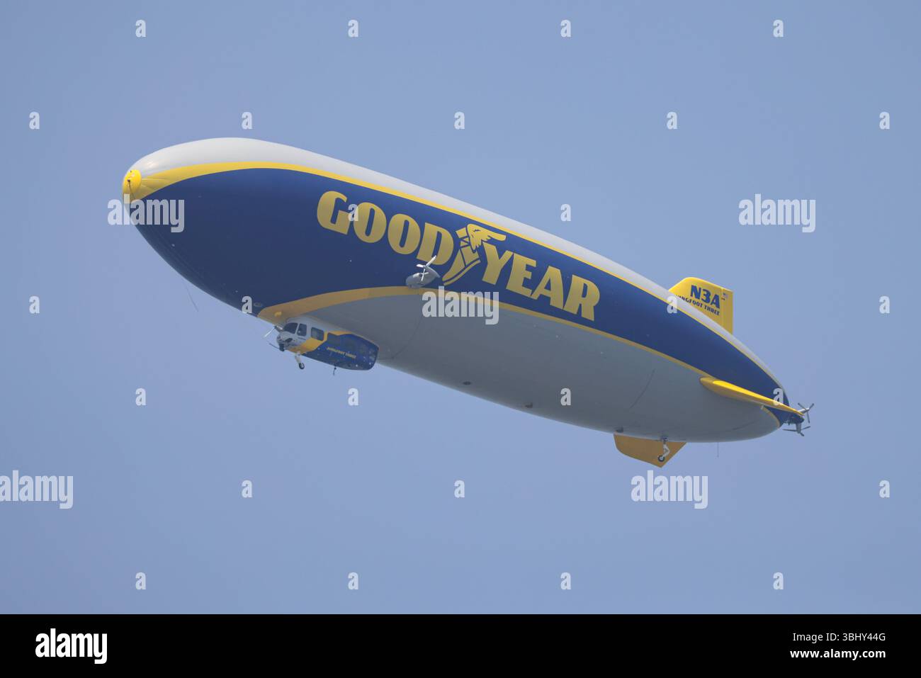 BROOKLYN, MI - JUNE 08: The Goodyear blimp flies over the speedway ...