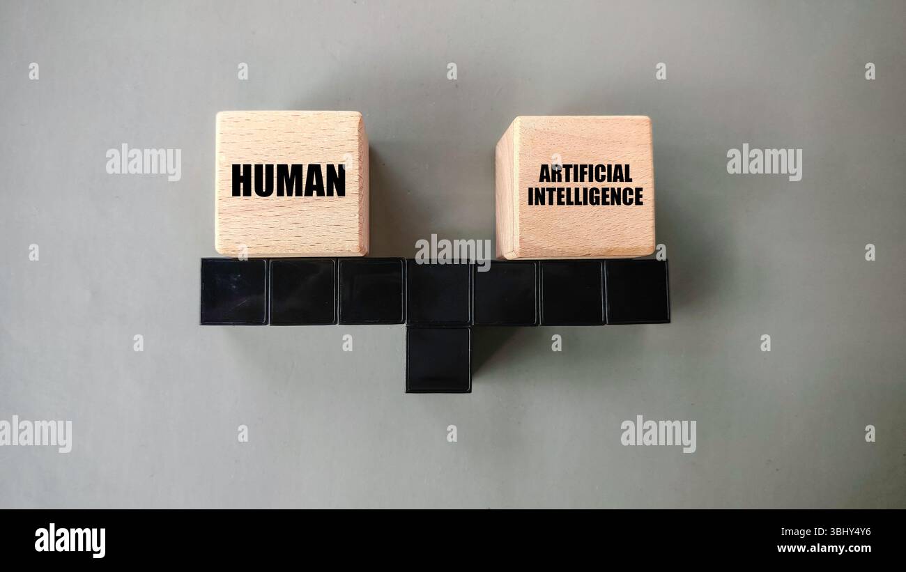 Human vs artificial intelligence hi-res stock photography and images ...