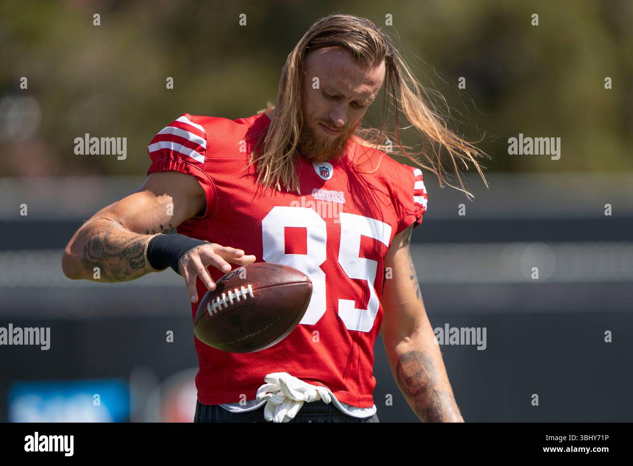 June 11, 2025; Santa Clara, CA, USA; San Francisco 49ers tight end ...