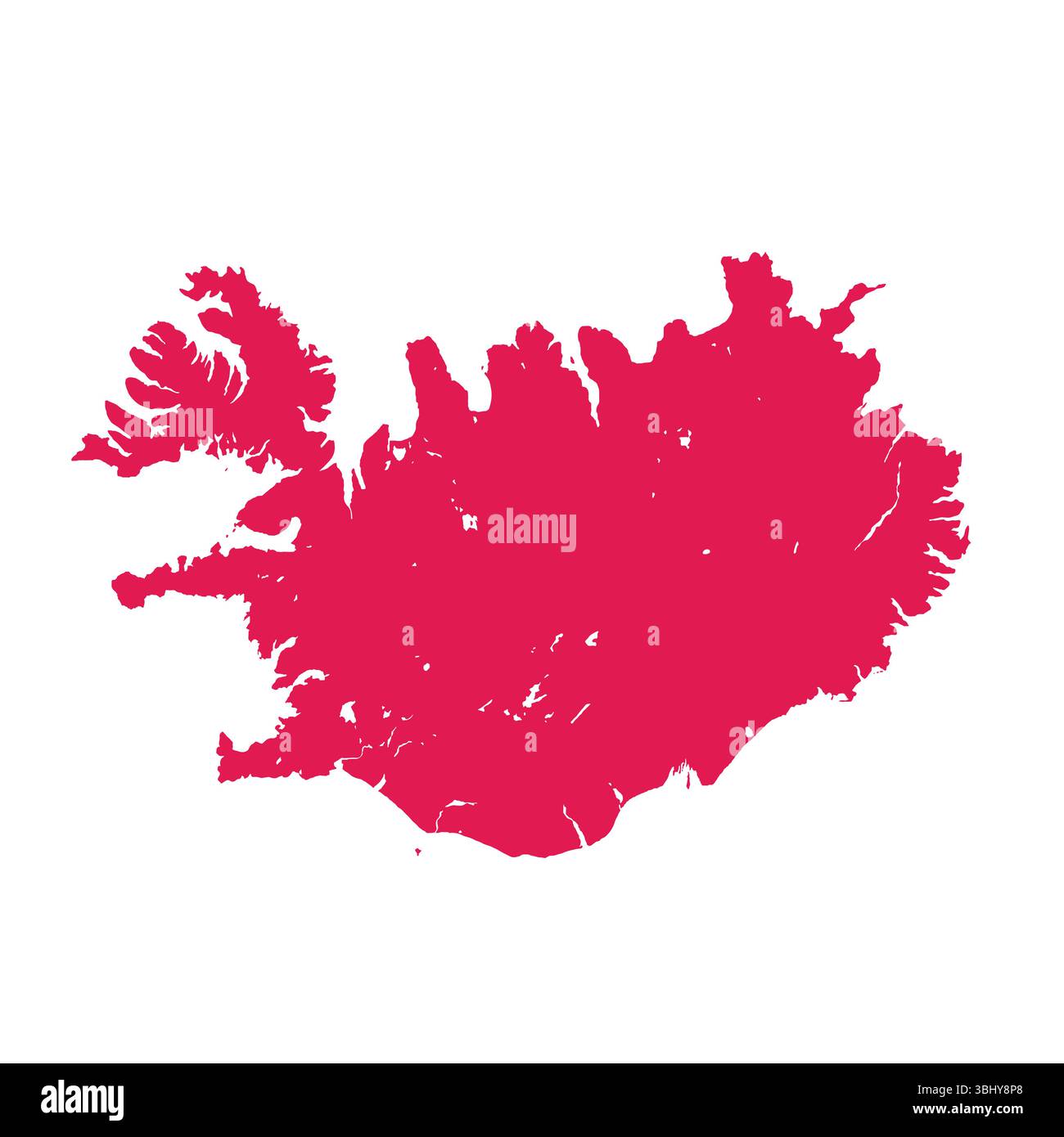 Map of Iceland, sign silhouette. World Map Globe. Vector Illustration ...