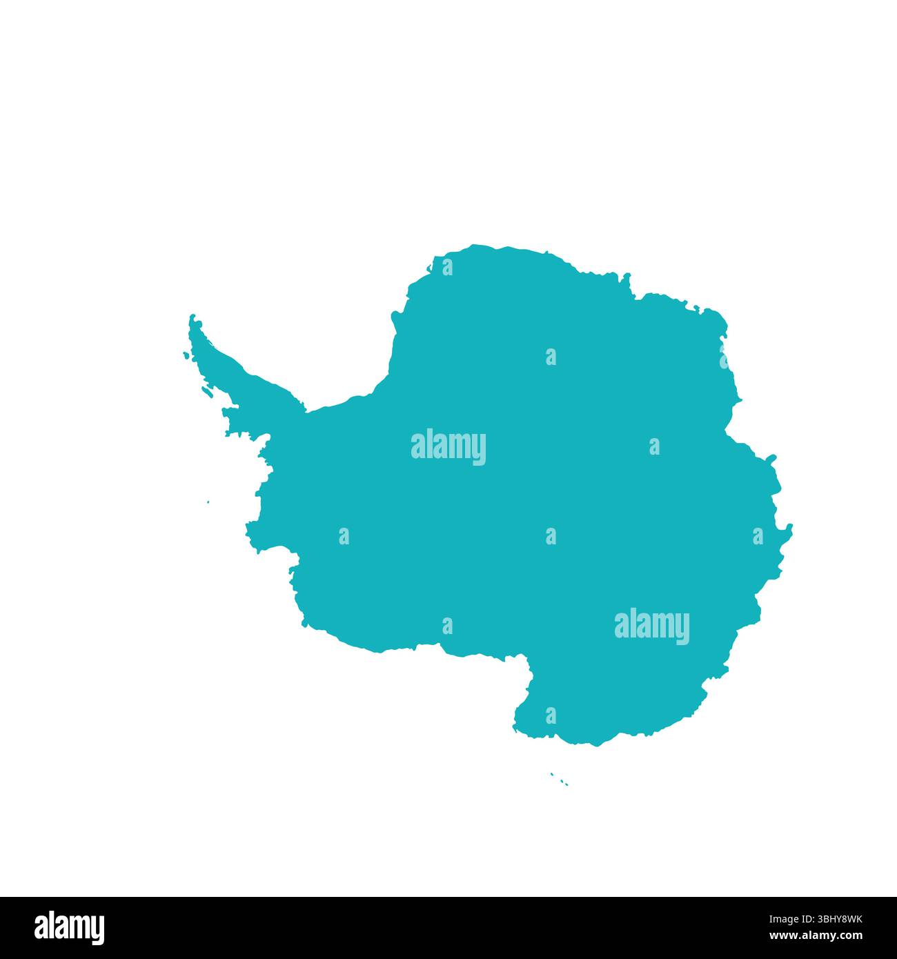 Map of Antarctica, sign silhouette. World Map Globe. Vector ...