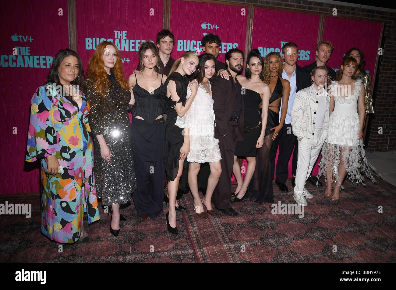 (L-R) Beth Willis, Christina Hendricks, Guy Remmers, Imogen Waterhouse ...