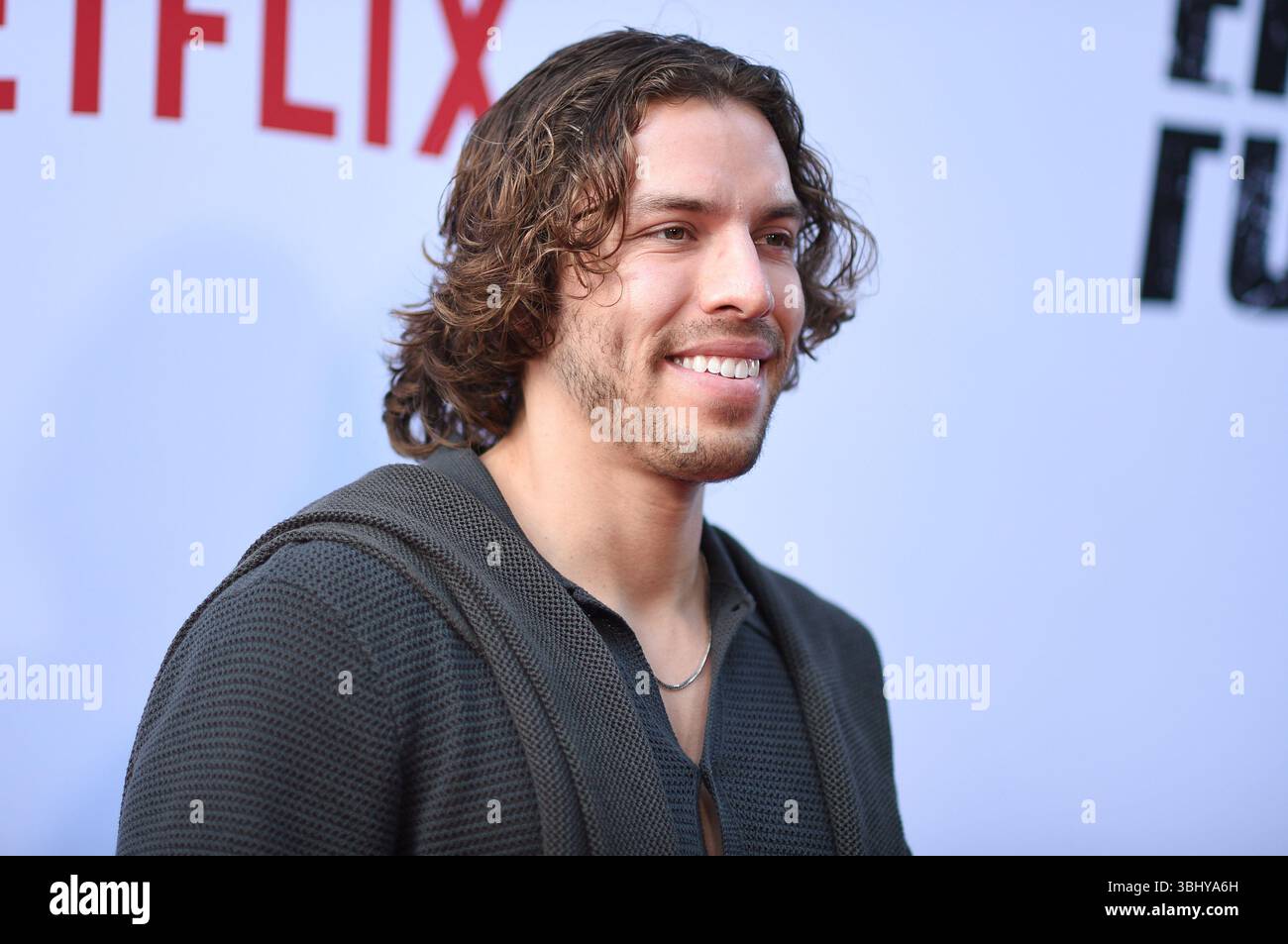 Joseph Baena arrives at the season two premiere of "Fubar" on Wednesday ...