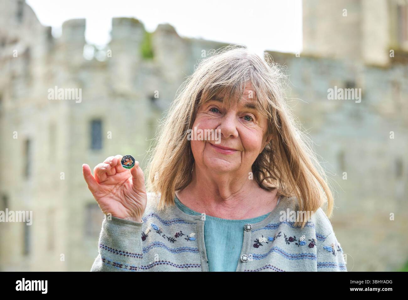 EDITORIAL USE ONLY Children's author, Julia Donaldson, holds a new 50p ...