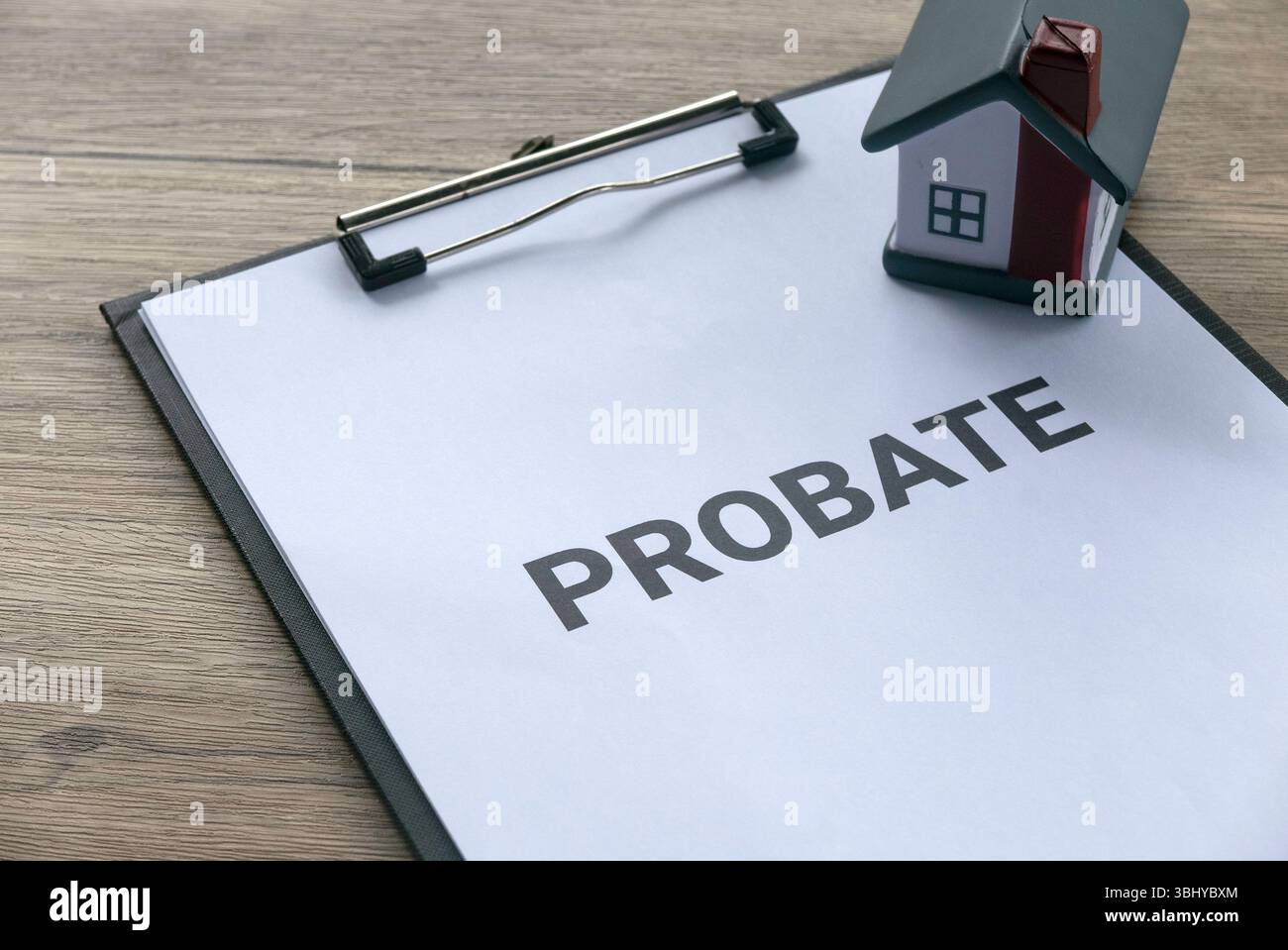 Probate Documentation and Property Model for Estate Legal Process Stock Photo - Alamy