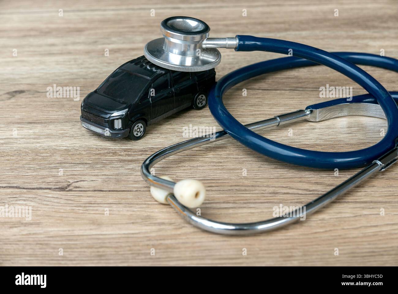 Stethoscope on toy car hi-res stock photography and images - Alamy